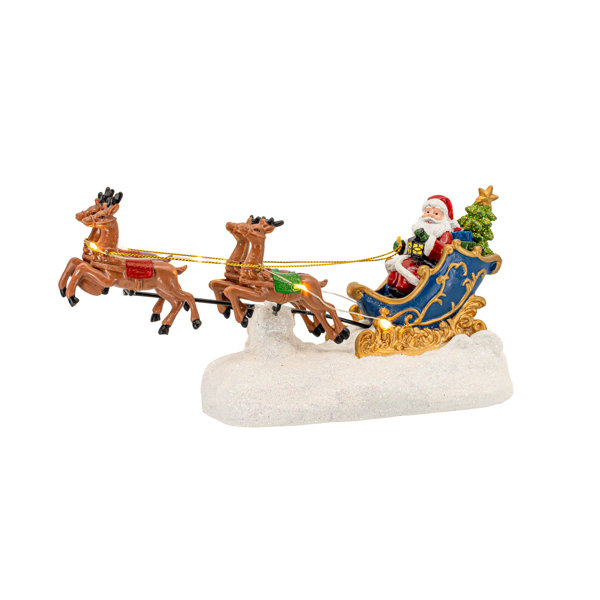 The Holiday Aisle® Santa’s Reindeer Sleigh Accessories Figurines - Wayfair Canada